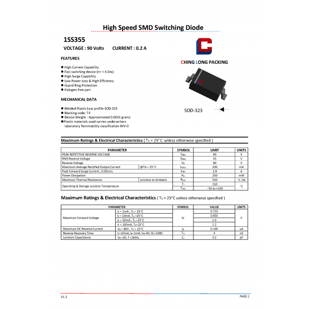 1SS355 - 產品分類 - 慶龍興業有限公司